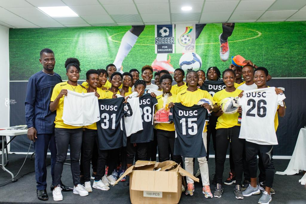 Soccer for Dreamers donates football gear and health accessories to ...