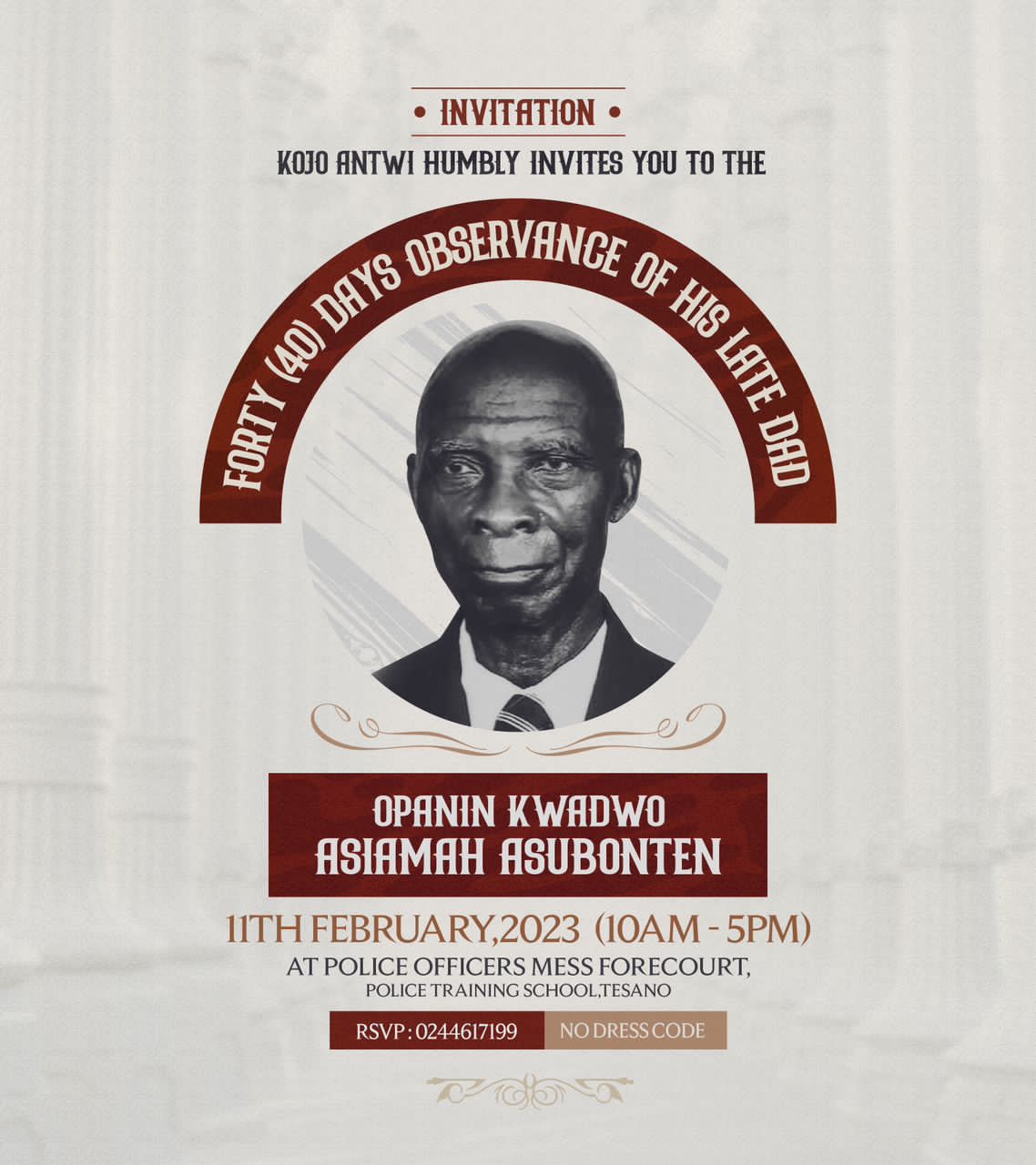 Kojo Antwi and family to hold 40 days observance for late father ...