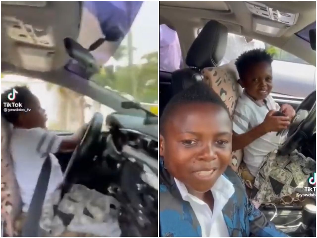 Yaw Dabo screams in front seat as Don Little flaunts driving skills ...