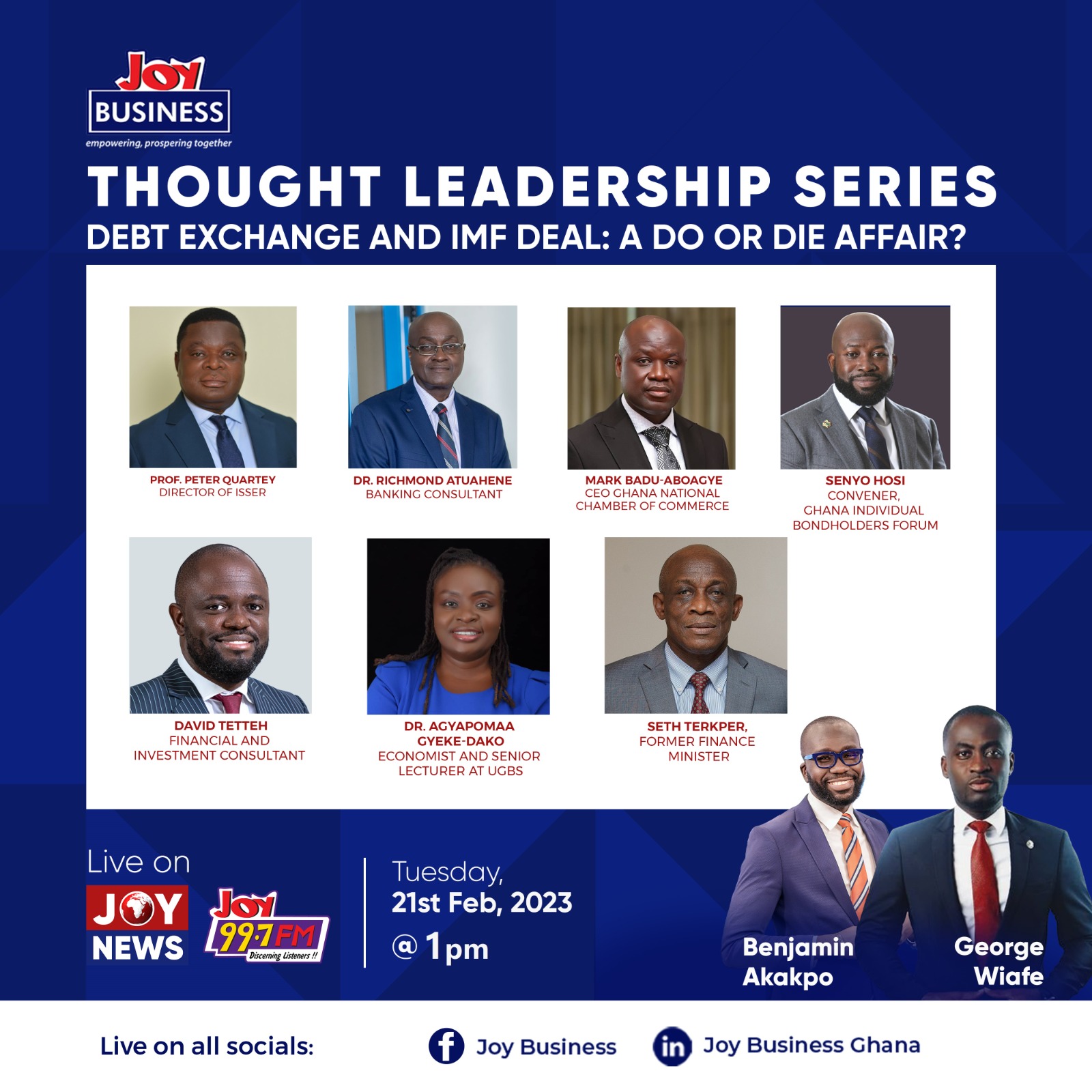 Joy Business Thought Leadership Series comes of tomorrow, February 21 ...