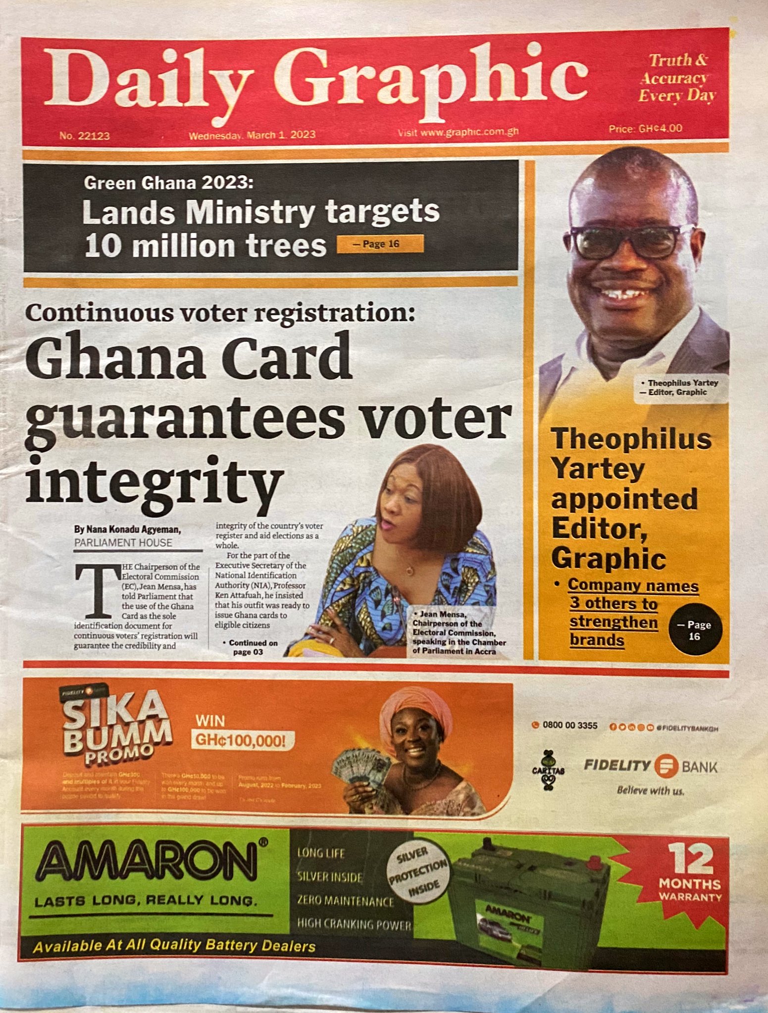 Today’s front pages: Wednesday, March 1, 2023 - MyJoyOnline.com