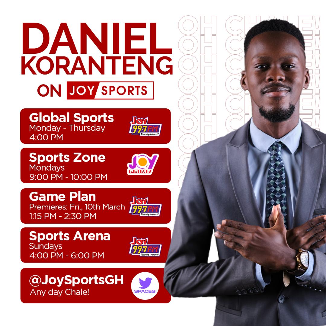 Daniel 'The Oracle' Koranteng joins the Multimedia Group's Joy Sports ...
