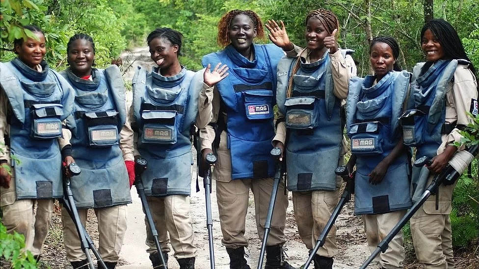 The women hunting for explosives left from civil war - MyJoyOnline