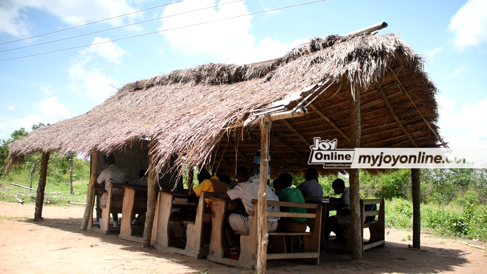 Adaklu Avelebe DA Basic School learners study under trees – MyJoyOnline.com