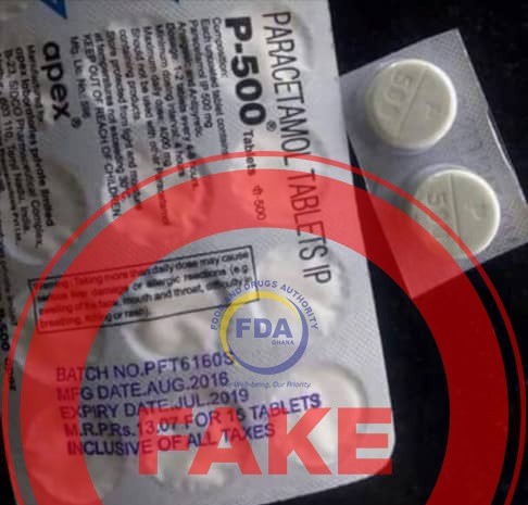Claims of fake paracetamol on Ghana's market false - FDA - MyJoyOnline