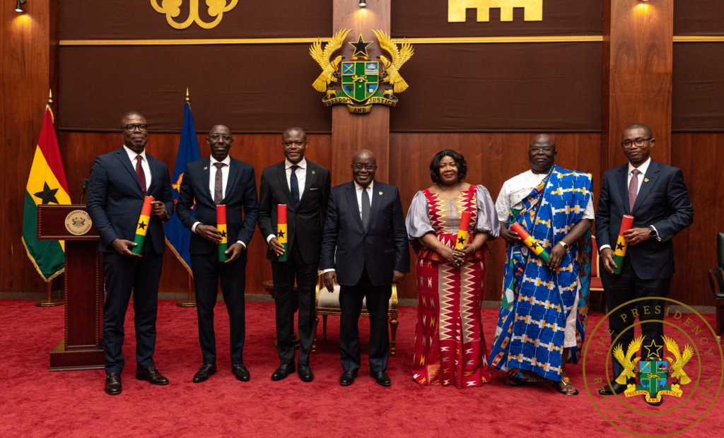 Akufo-Addo swears-in 6 new envoys - MyJoyOnline