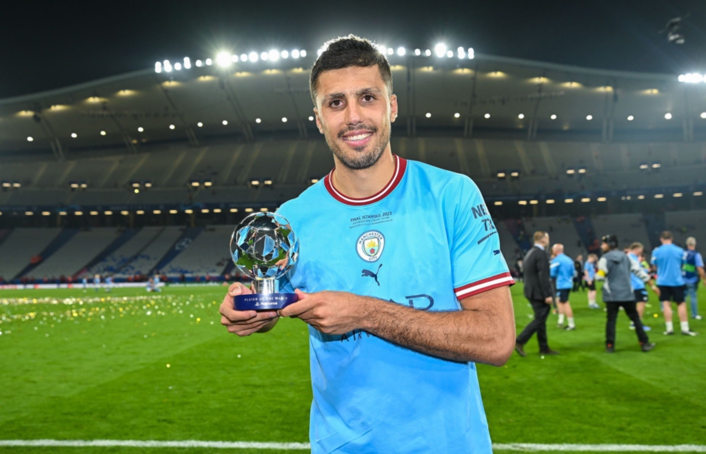 Rodri Wins Uefa Player Of The Match Award In Champions League Final