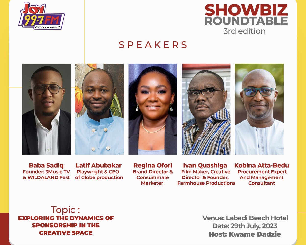 Meet the panelists for the 3rd edition of Joy FM’s ‘Showbiz Roundtable ...