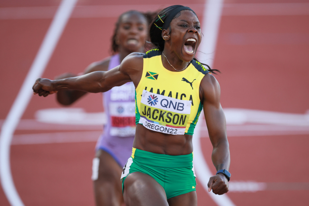 Budapest 2023: Shericka Jackson wins 200m gold, falls short of world record - MyJoyOnline