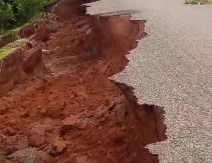 Heavy rains destroy sections of Wa-Nadowli road - MyJoyOnline