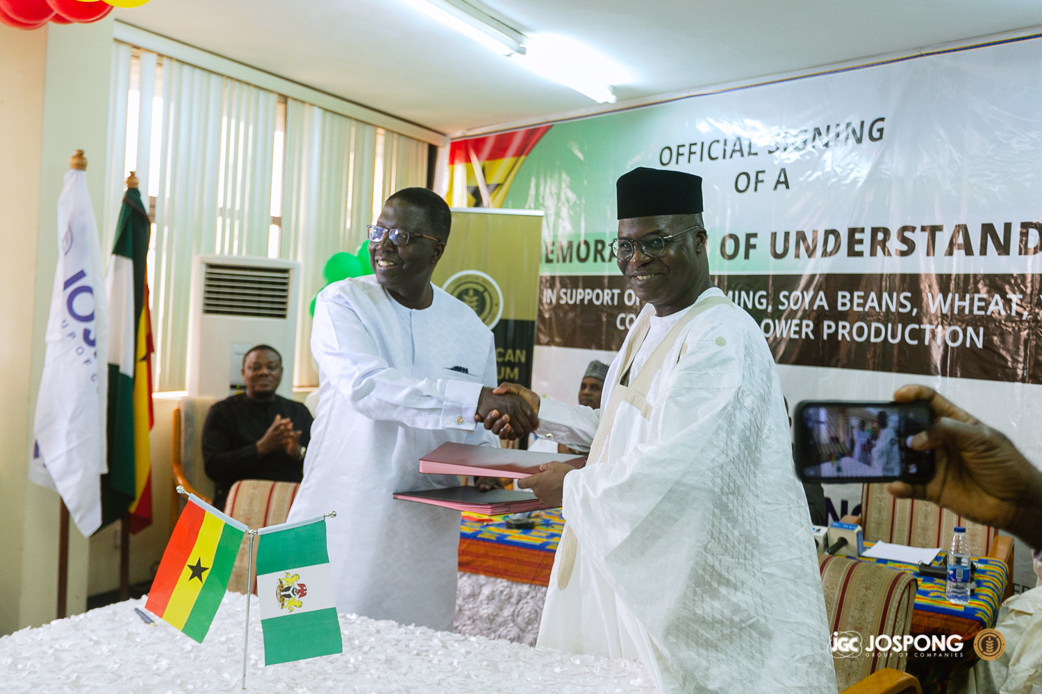 Jospong Rice project: Jospong Group signs agreement with EGTA ...