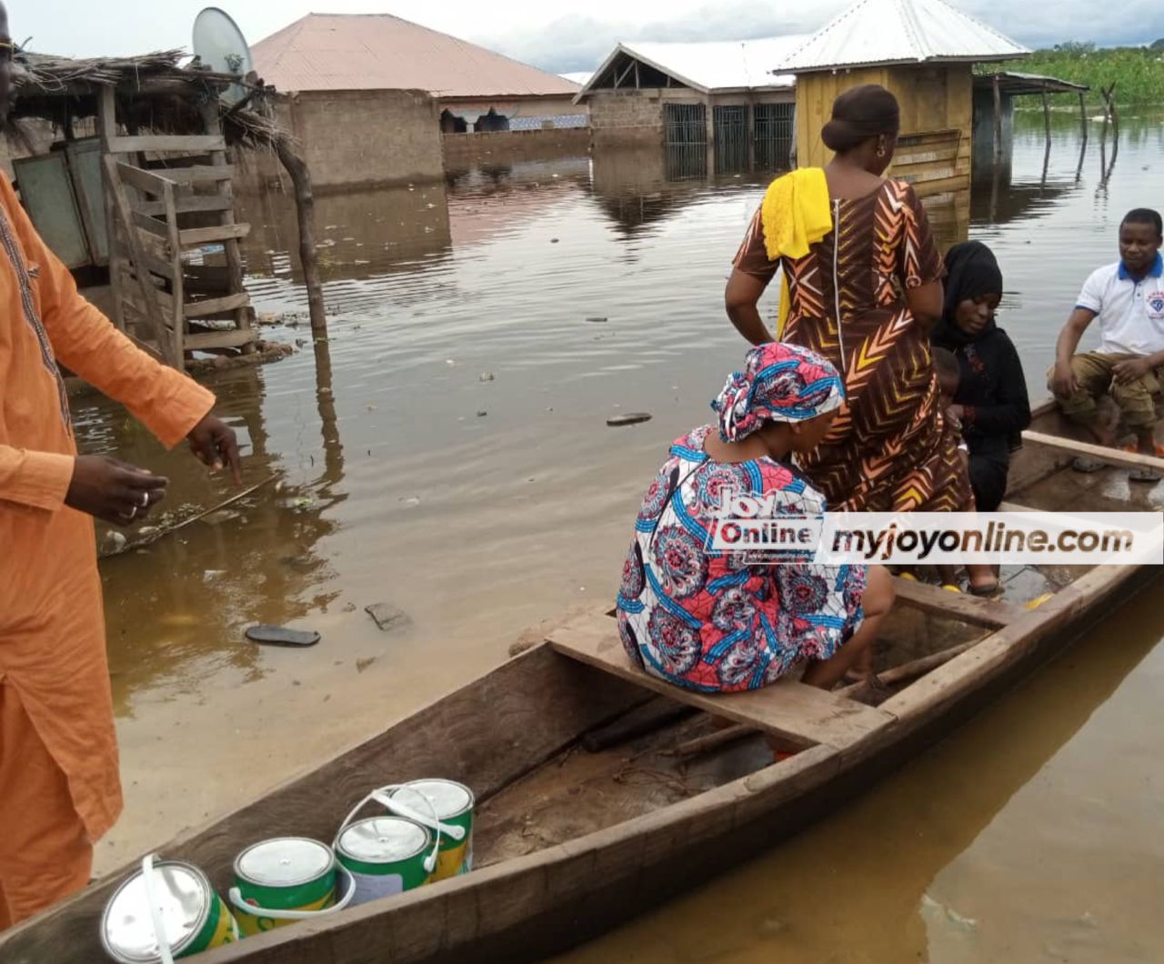 Buipe devastated by floods, about 1,500 residents displaced - MyJoyOnline