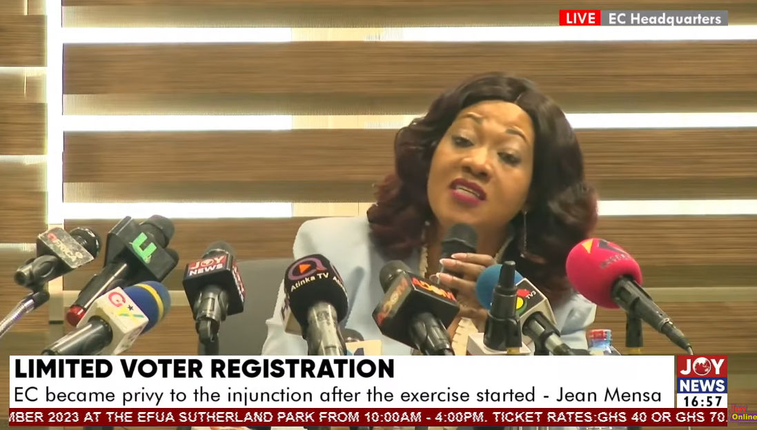 Playback: Jean Mensa addresses concerns regarding voters' registration - MyJoyOnline