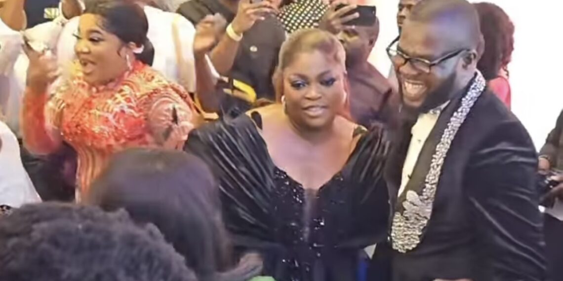 Funke Akindele and ex-husband JJC Skillz reunite at movie premiere ...