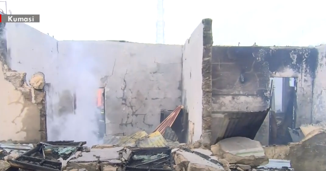 Fire outbreak at Anloga market destroys 3 storey buildings - MyJoyOnline