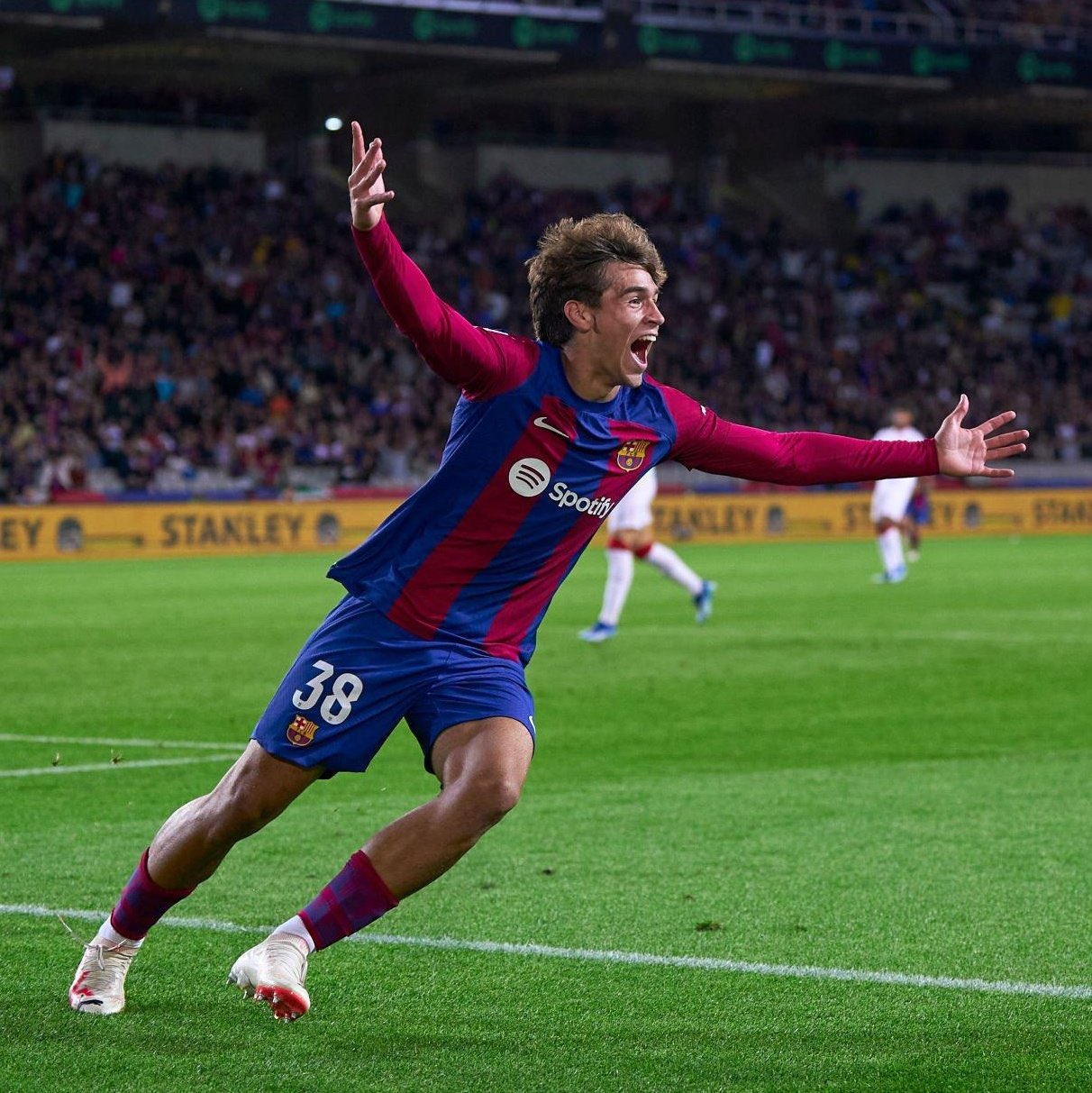 Youngster Marc Guiu sends Barcelona second with debut goal against ...