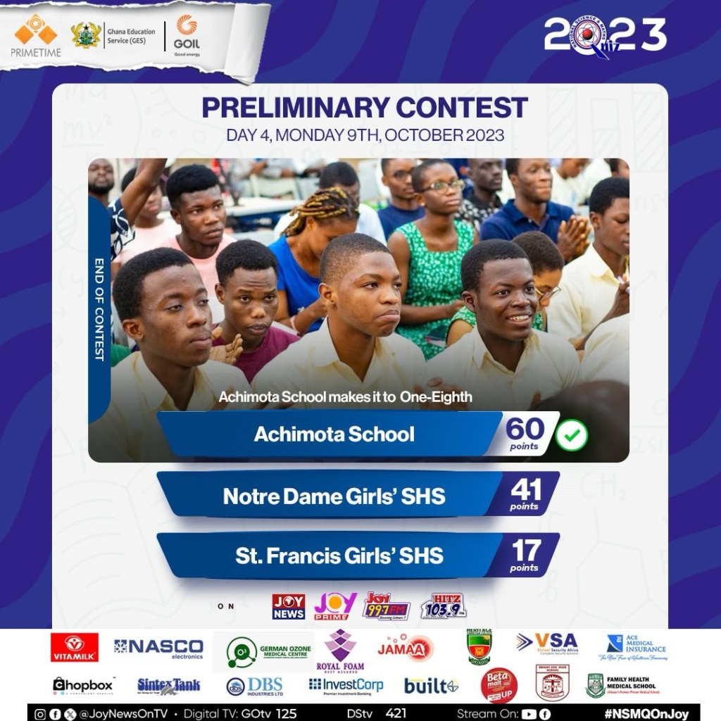 NSMQ 2023: Wesley Girls, Achimota, Chemu SHS, Koforidua Sec Tech's ... NSMQ 2023: Wesley Girls, Achimota, Chemu SHS, Koforidua Sec Tech's ...