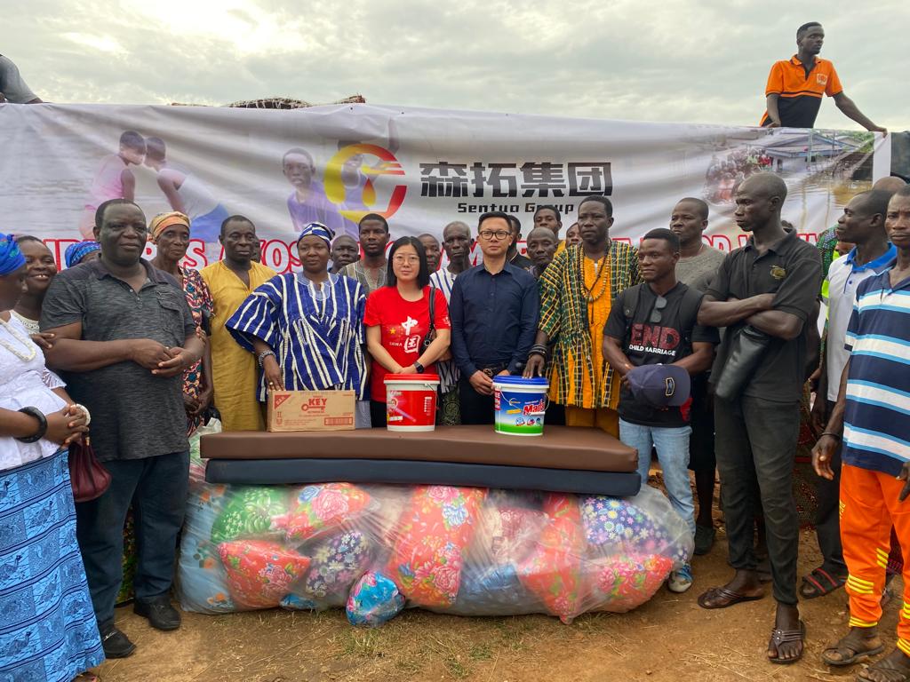 Sentuo Group supports Akosombo Dam spillage victims at Mepe with relief ...