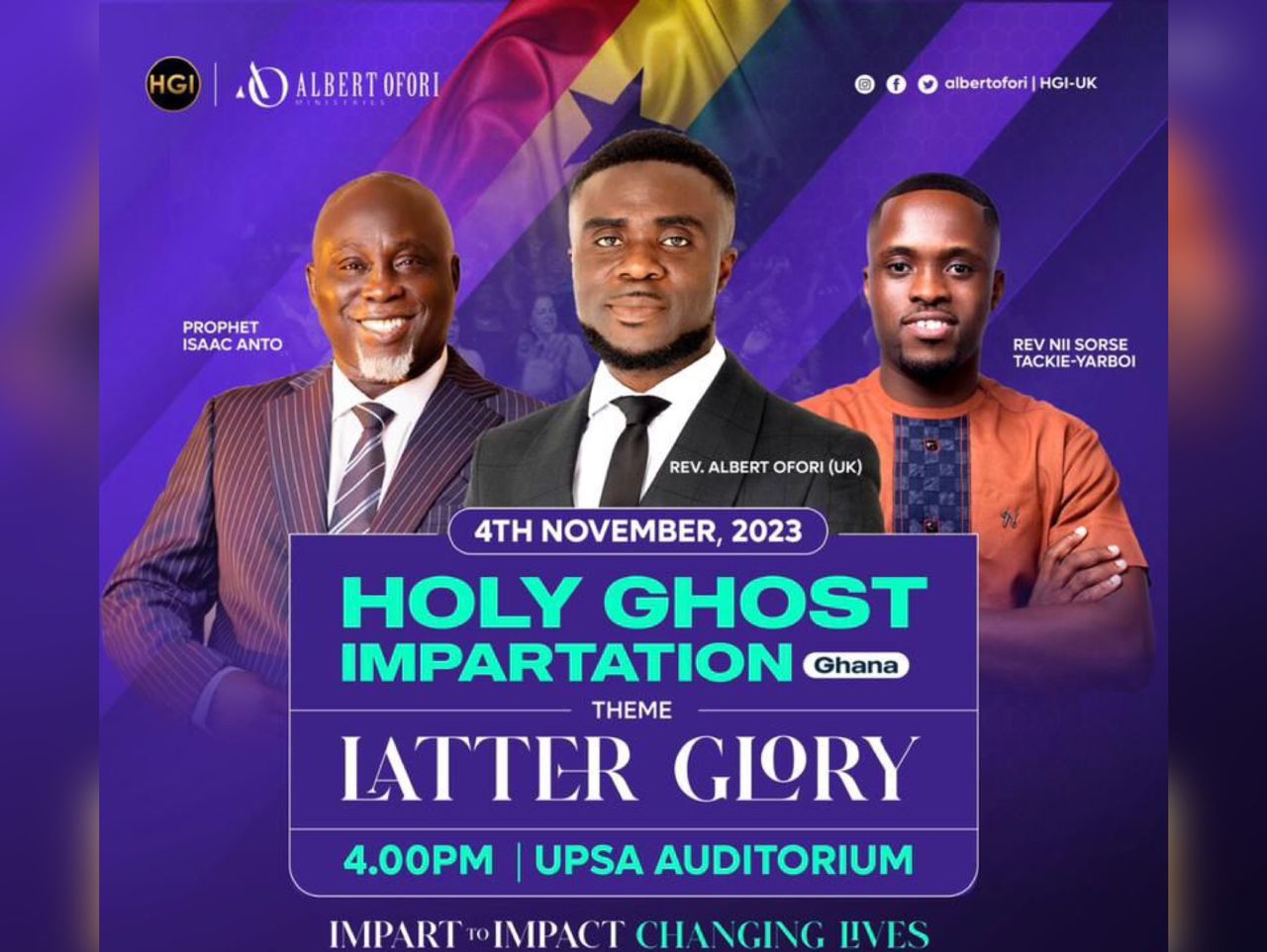 Holy Ghost Impartation Conference comes off November 4 at UPSA ...