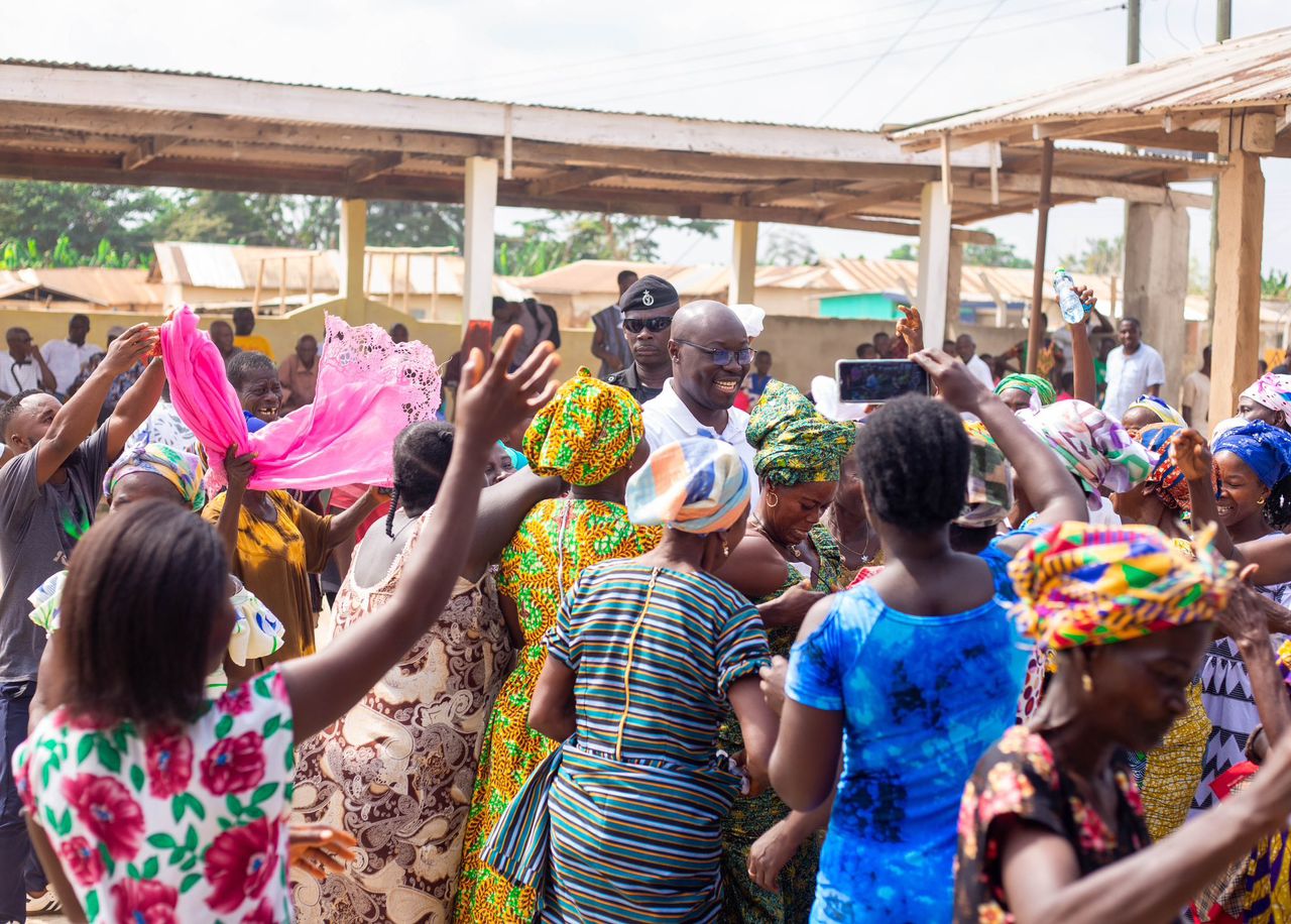 Ato Forson celebrates Christmas holidays with Ajumako Enyan Essiam ...