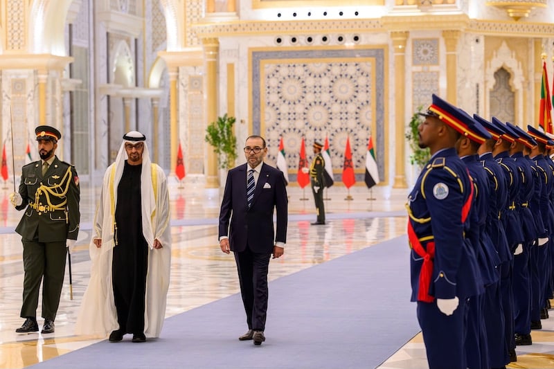 UAE president welcomes Morocco's King Mohammed VI with a 21-gun salute - MyJoyOnline