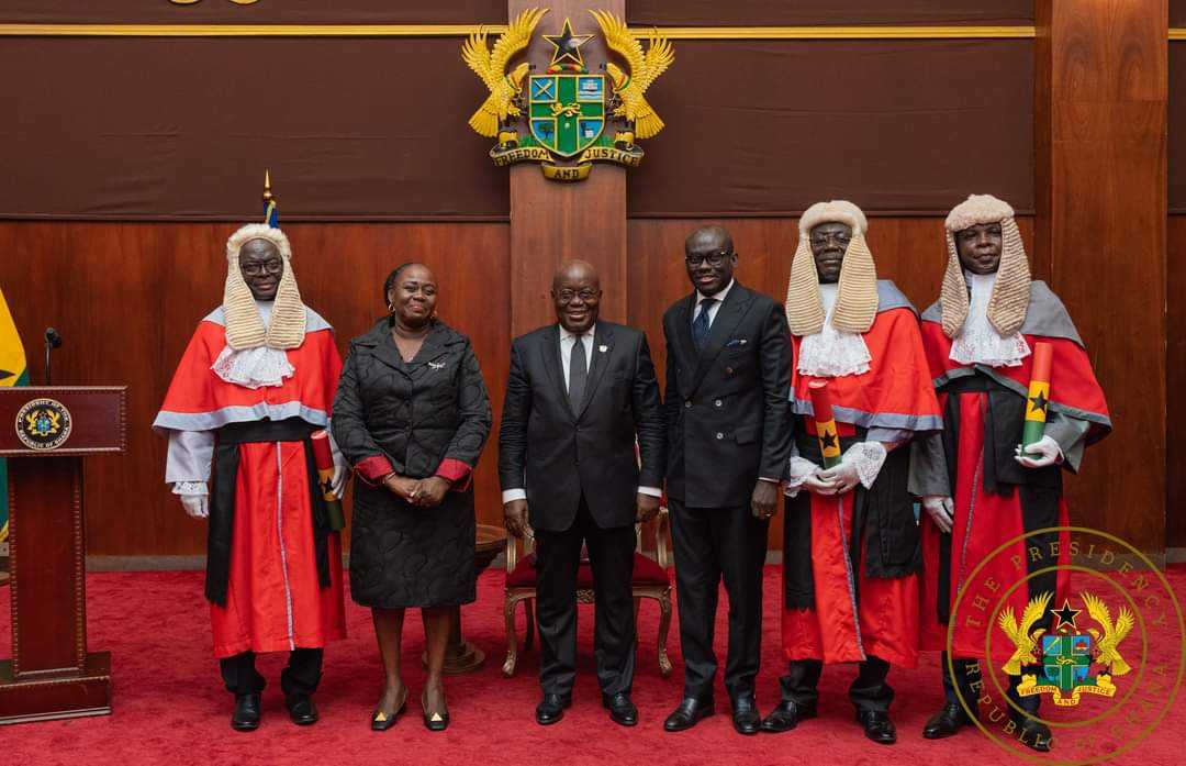 Akufo-Addo swears in 3 Supreme Court Justices - MyJoyOnline