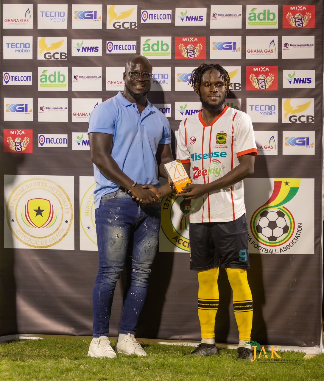 J.A Kufuor Cup: Mukwala gets TECNO phone for winning MoTM - MyJoyOnline