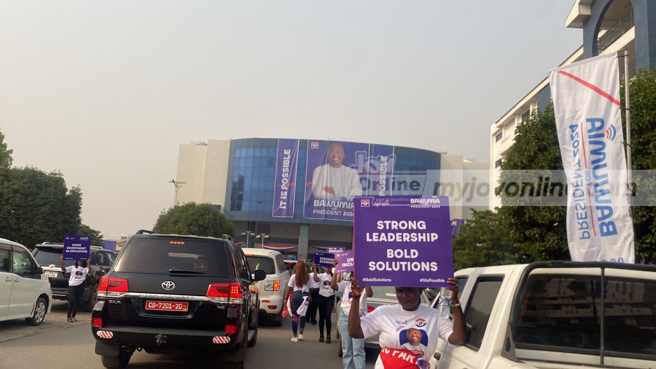 Photos: NPP MPs, bigwigs arrive at Bawumia's nation's address - MyJoyOnline