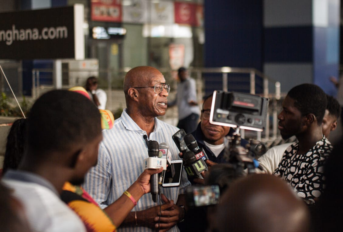 Victory in Unity Campaign: Ed Moses lands in Ghana - MyJoyOnline