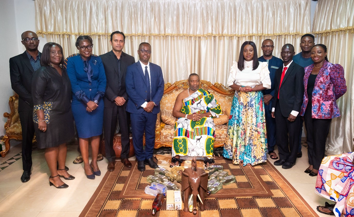 Telecel Ghana pays courtesy call on Ga Mantse after successful ...