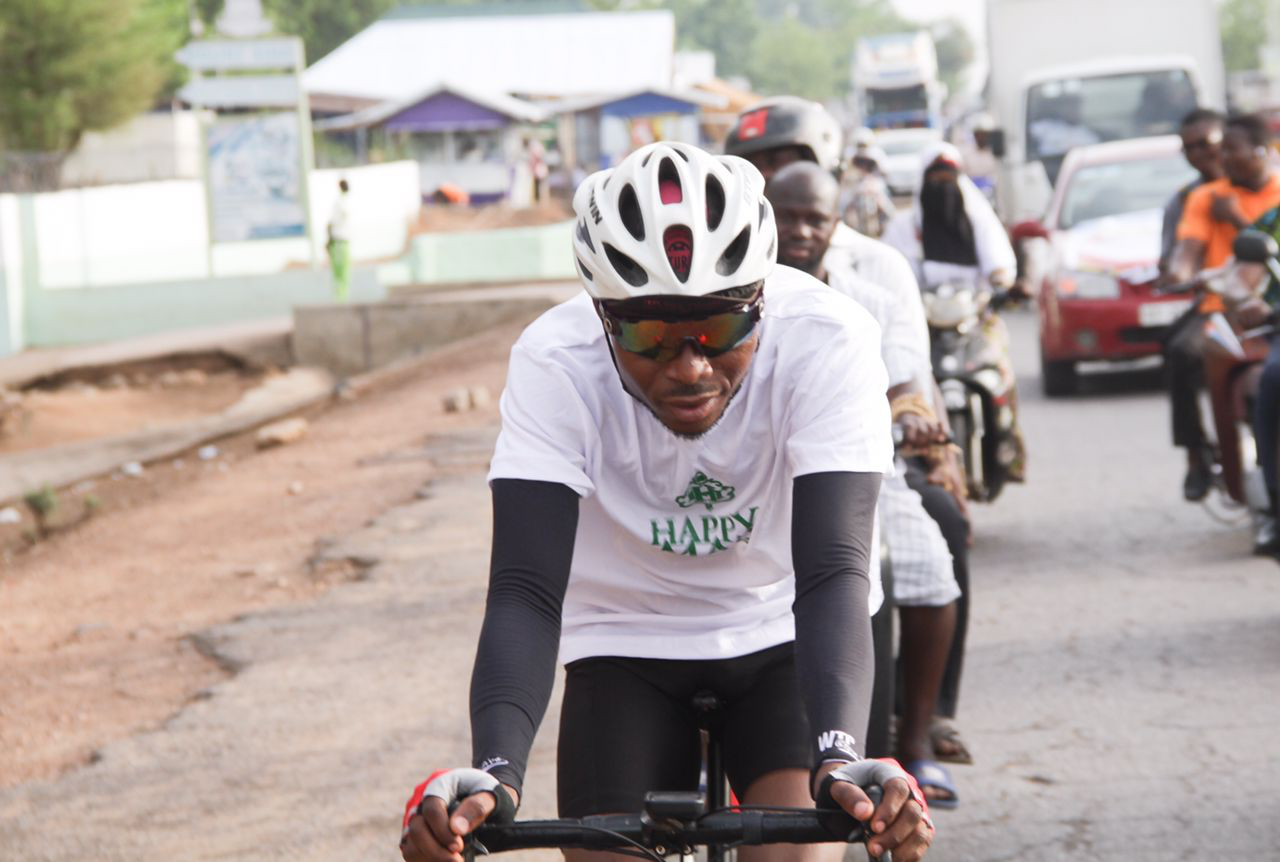 James Kumbeni embarks on cycling journey from Bolga to Accra to promote ...