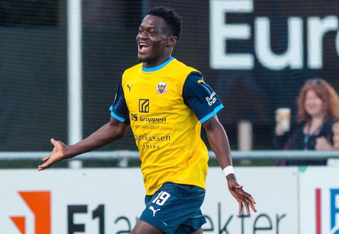 Ghanaian forward Richmond Gyamfi scores brace in Demark 1st Division as ...