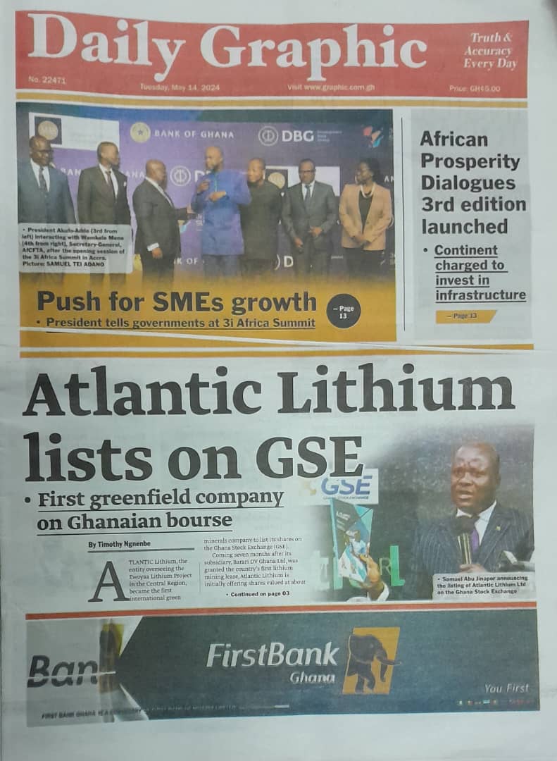 Today's front pages: Tuesday, May 14, 2024 - MyJoyOnline