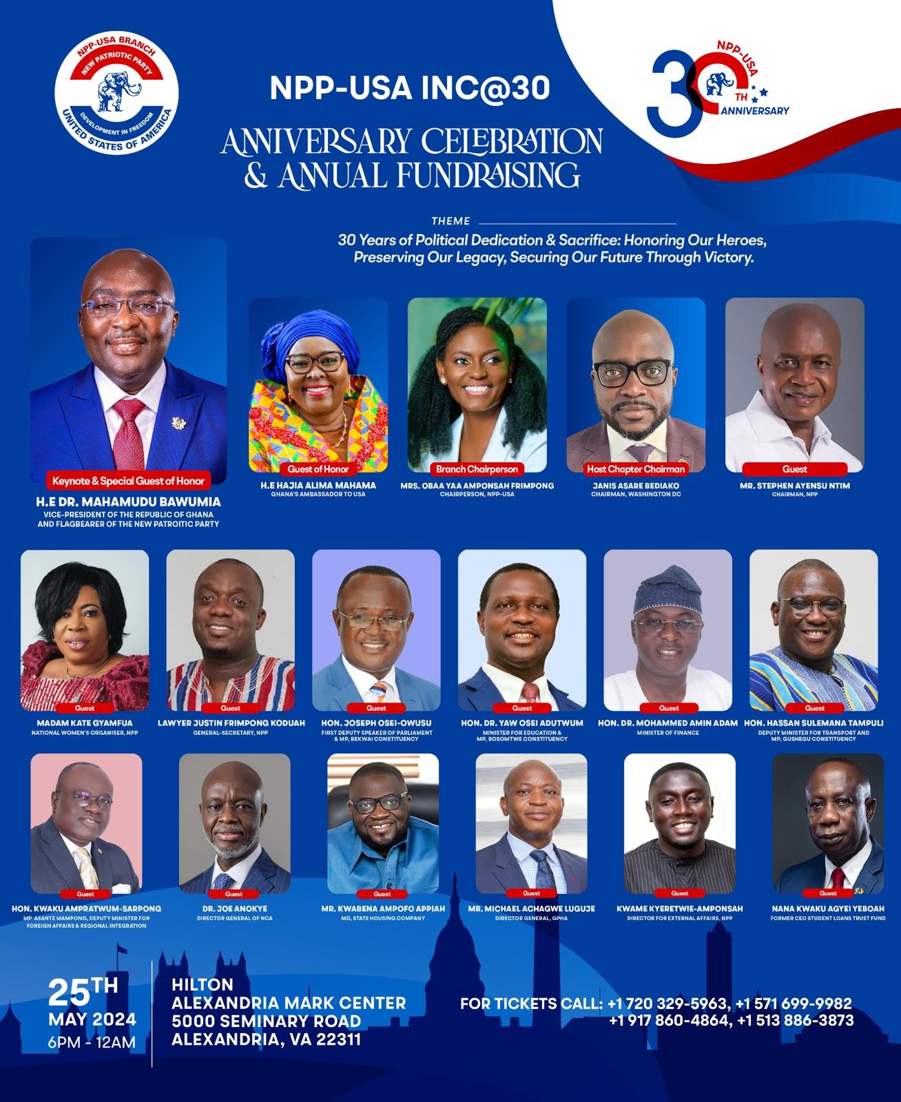 NPP bigwigs storm USA for 30th anniversary conference - MyJoyOnline