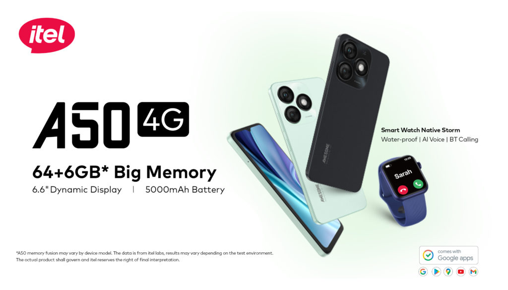itel unveils A50: The ultimate entertainment smartphone for budget ...