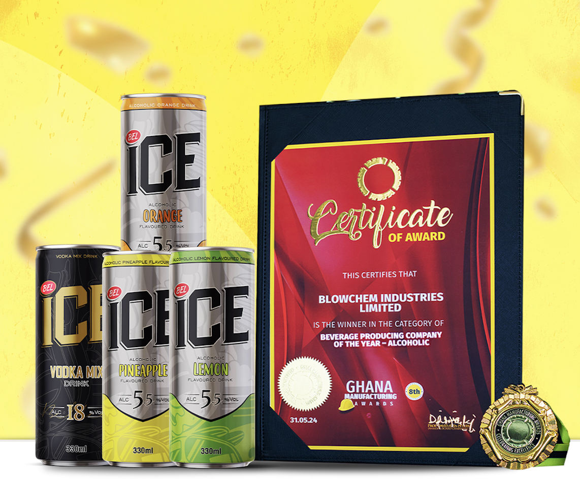 Bel Ice named Alcoholic Beverage of the Year at 8th edition of Ghana ...