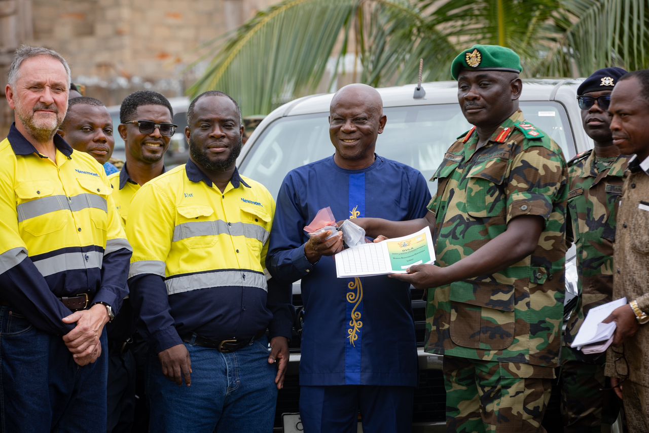 Newmont Ahafo South mine donates vehicles to Ahafo military to beef up ...