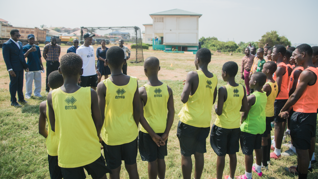 Mohammed Kudus, Prince Pambo visit St. Nicholas Charity Preparatory ...