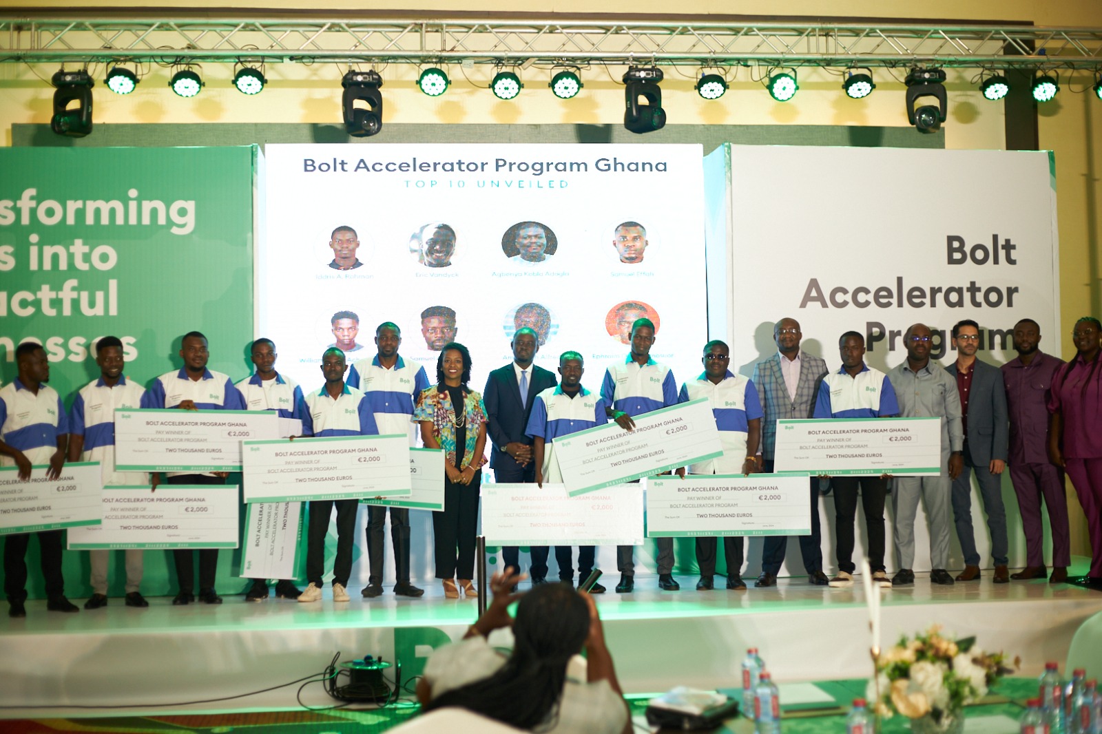 Bolt Accelerator Program awards 10 Bolt drivers and couriers with €20k seed fund - MyJoyOnline