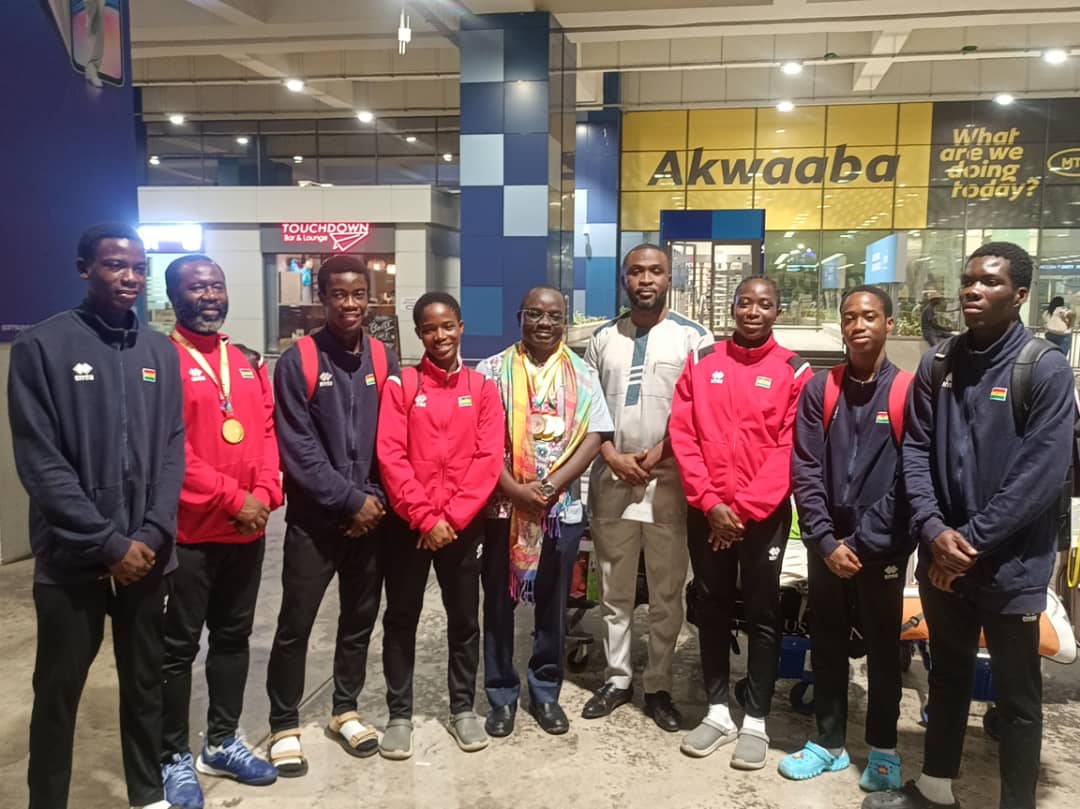 Ghana's Golden Shuttlers receive heroes welcome after African Badminton ...