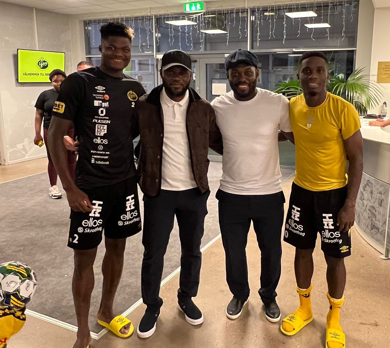 Michael Essien watches on as Michael Baidoo and Terry Yrgbe star in ...