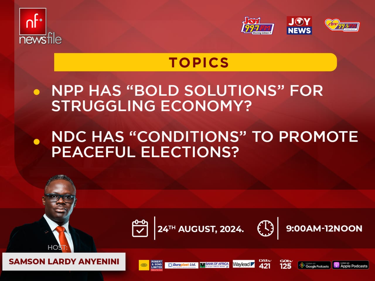 Newsfile to discuss NPP's solutions for Ghana's economy and NDC’s ...