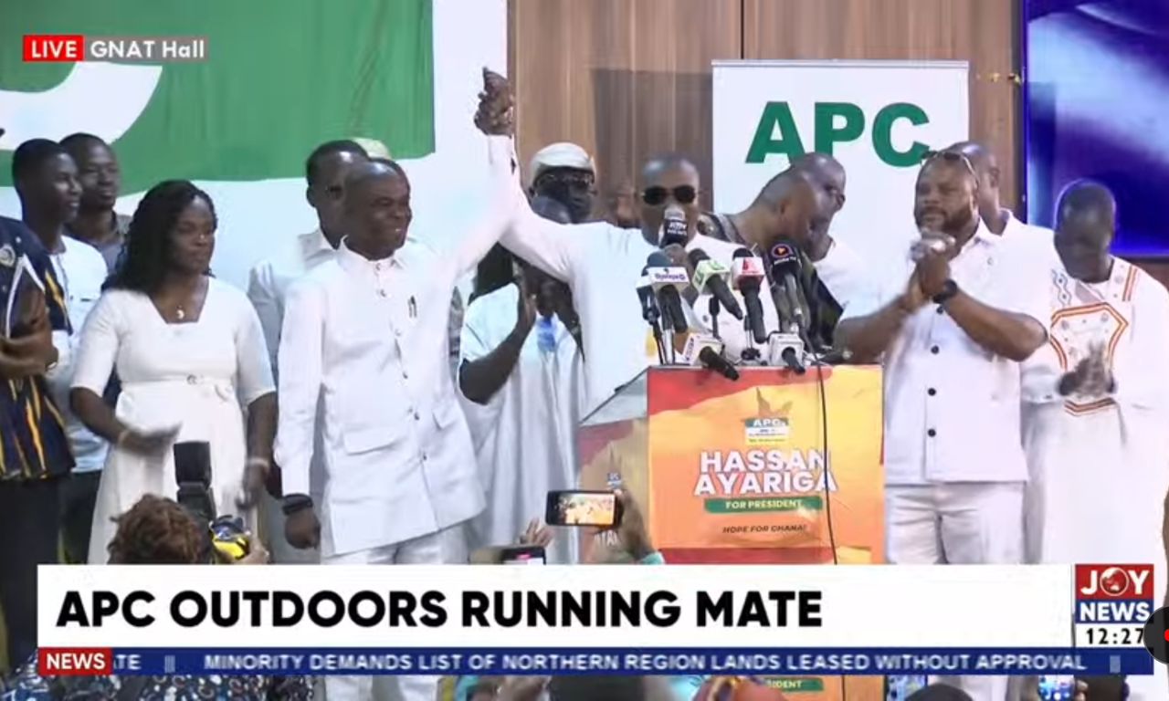APC's Ayariga announces Rev Samuel Mensah as running mate - MyJoyOnline