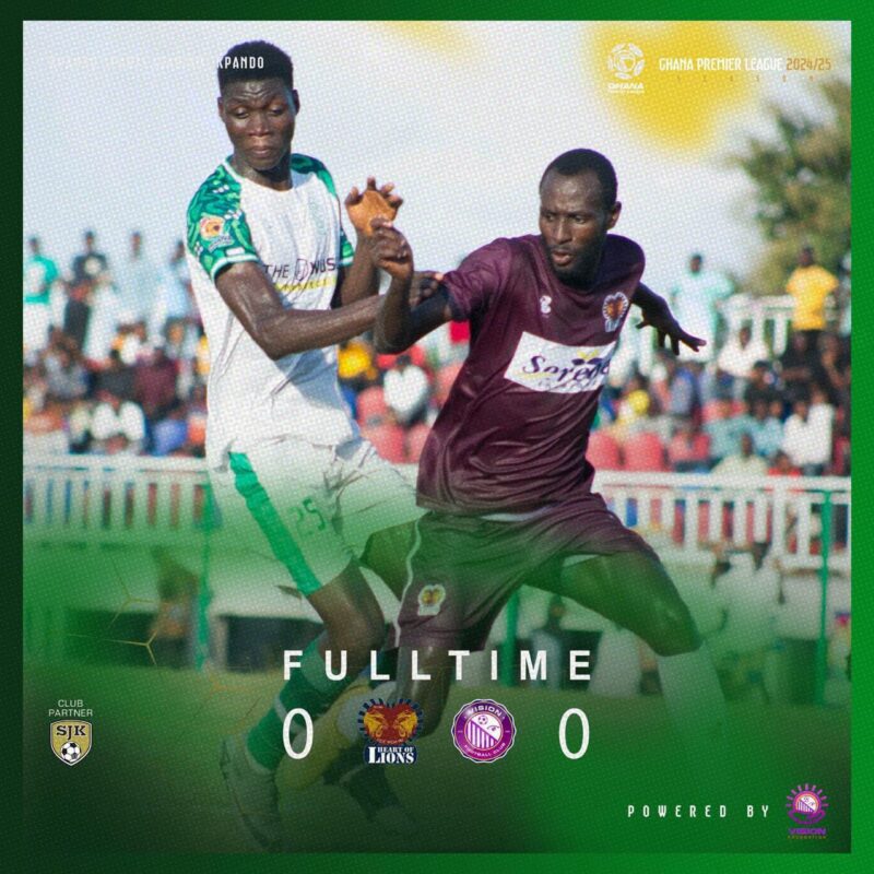 2024/25 GPL: Lions and Vision FC settle for goalless draw in Kpando ...