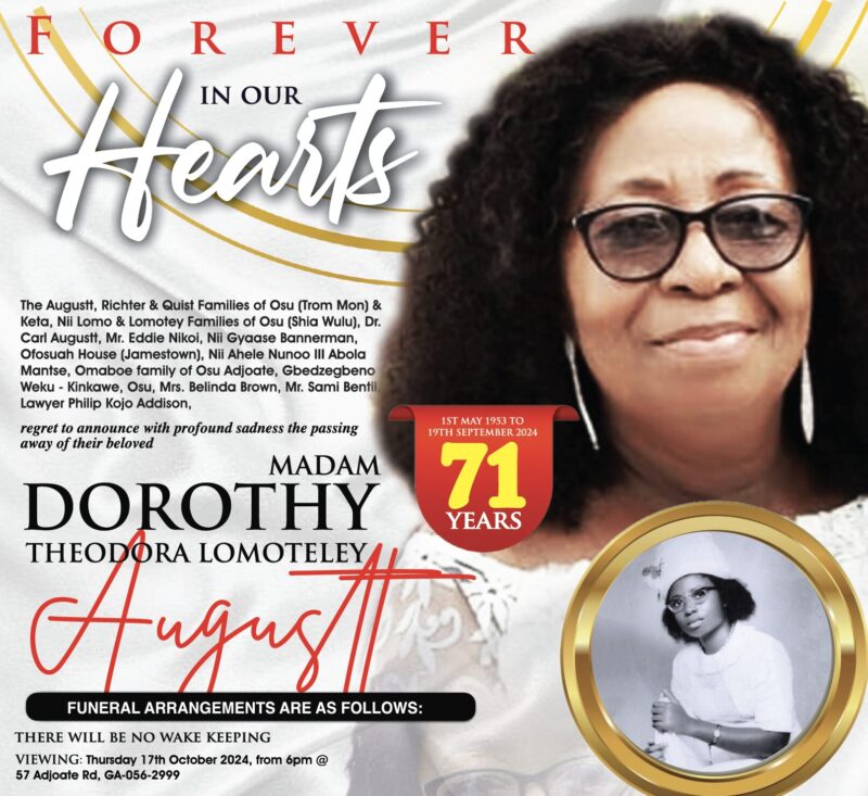 Madam Dorothy Theodora Lomoteley Augustt - MyJoyOnline