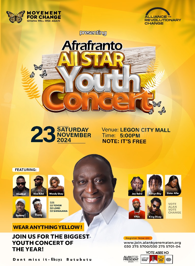 Afrafranto All-Star Youth Concert to Rock Legon City Mall on November 23 - MyJoyOnline