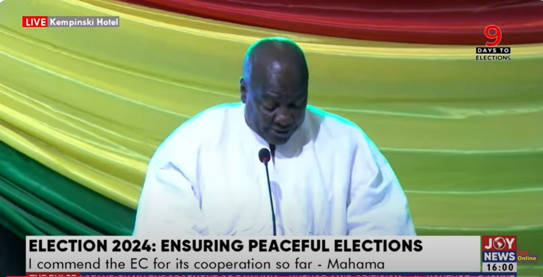 NDC stands prepared to play its part in ensuring peace - Mahama ...