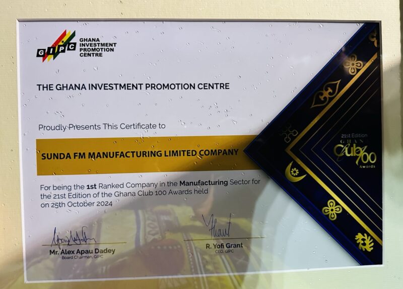 Softcare FM Limited ranked 6th at Ghana Club 100 Awards, 1st within the ...