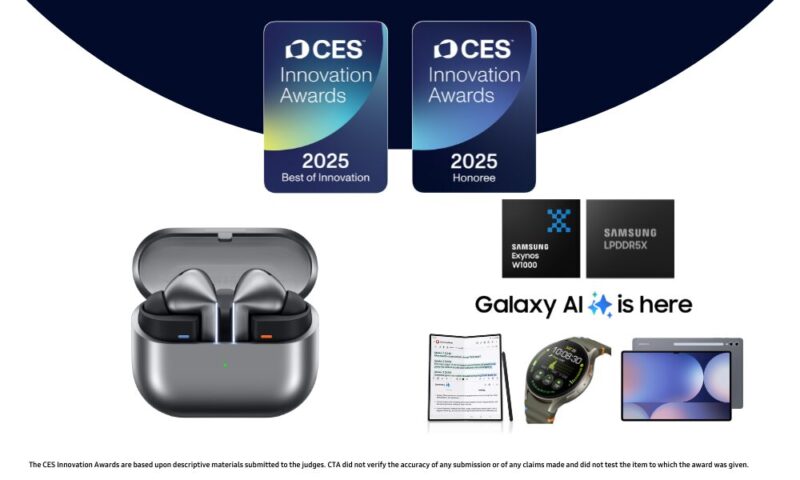 Samsung's AI Innovations Shine at CES 2025 with Multiple Awards ...