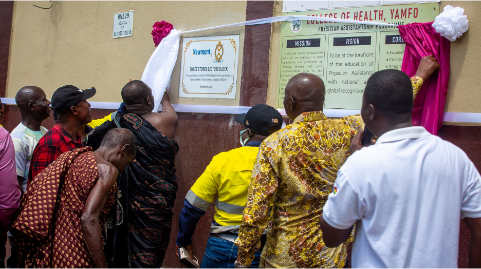 Newmont’s Foundation commissions ¢2.7m multi-purpose block at Yamfo ...